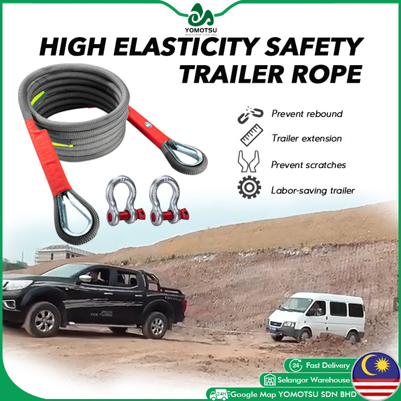5T/10T/18T Car Towing Rope Pulling Rope Anti-breaking Cross-country ...