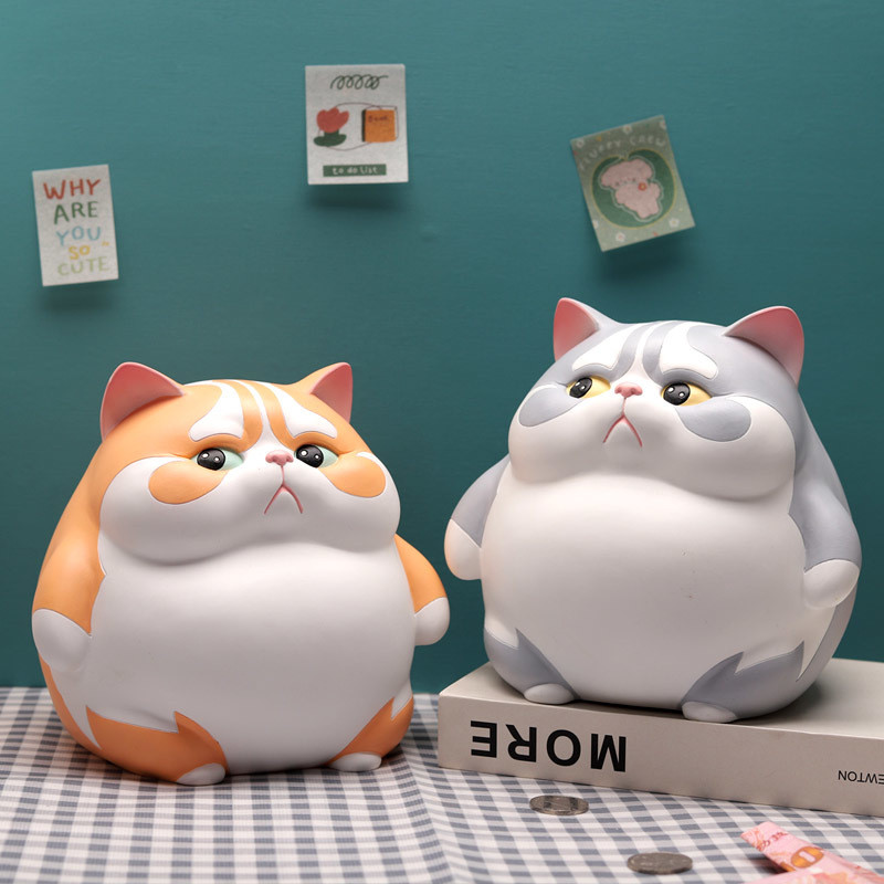 Tabung Duit Besar Kucing Piggy Bank Celengan Big Cat Coin Box Gift Kids ...