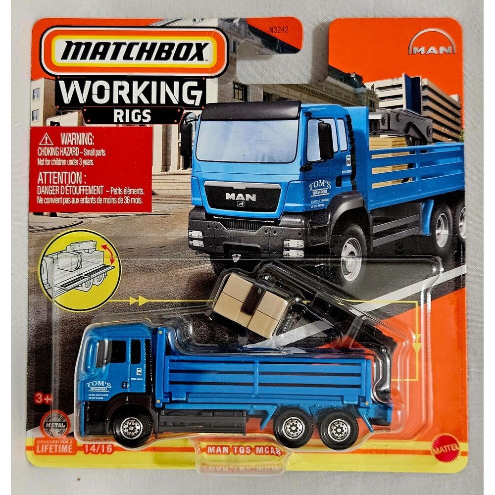 2023 MATCHBOX WORKING RIGS - MAN TGS MCAB - 1:64 TRANSPORT TRUCK WITH ...
