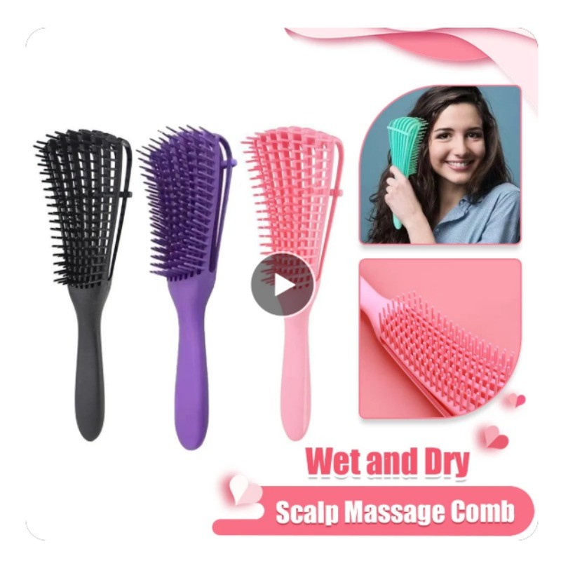 Octopus Comb Multi functional Massage Comb, Women's Wet Comb Hair Brush ...
