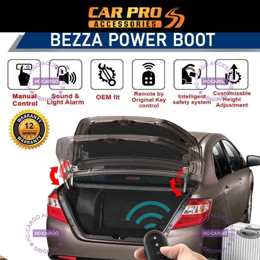 Perodua Bezza 2016 - 2024 Plug & Play Electric Auto Tailgate Power Boot ...