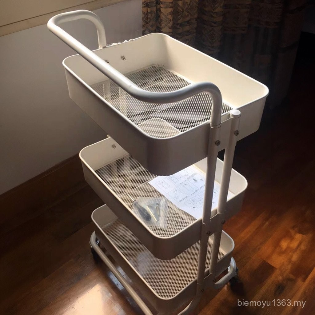 Ikea Kitchen Mobile Storage Rack Floor Multi-Layer Trolley Gap Storage ...