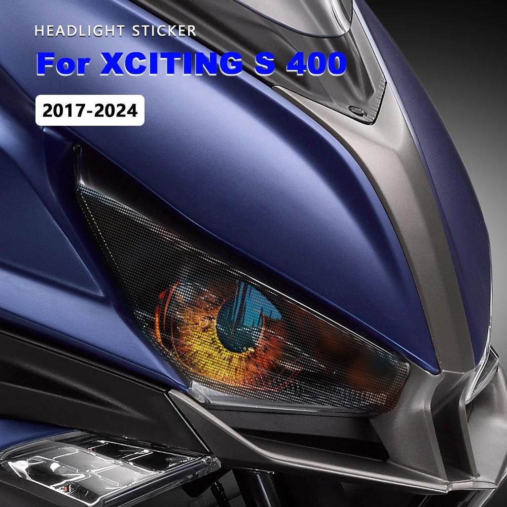 Headlight Sticker Waterproof Motorcycle Decals for Kymco Xciting 400S S400 400 S Accessories ...