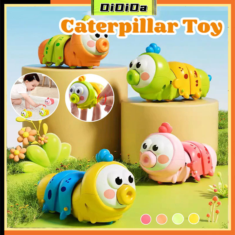Clockwork Caterpillar Toy Telescopic Crawling Cute Cartoon Swinging ...