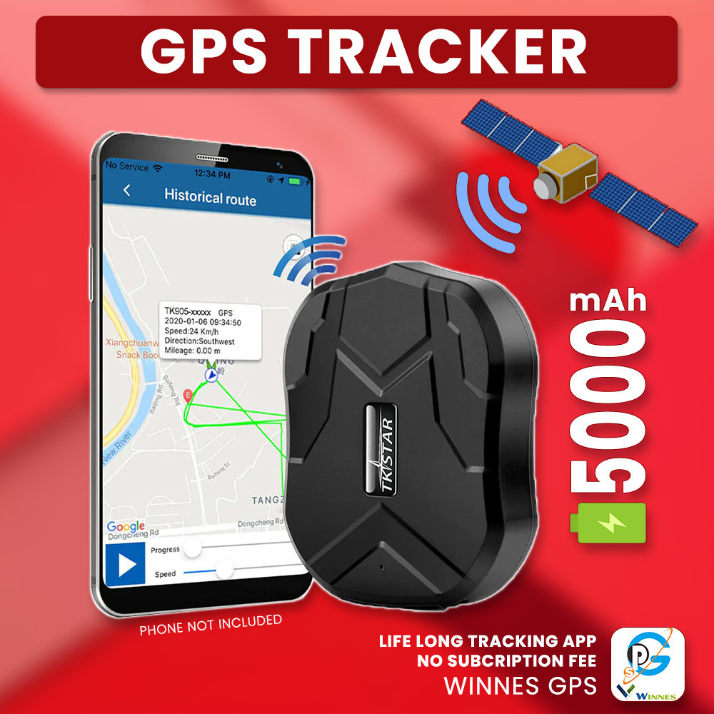 TKSTAR Global Portable GPS Tracker 5000mAh Satellite Positioning Tracking Device Battery ...