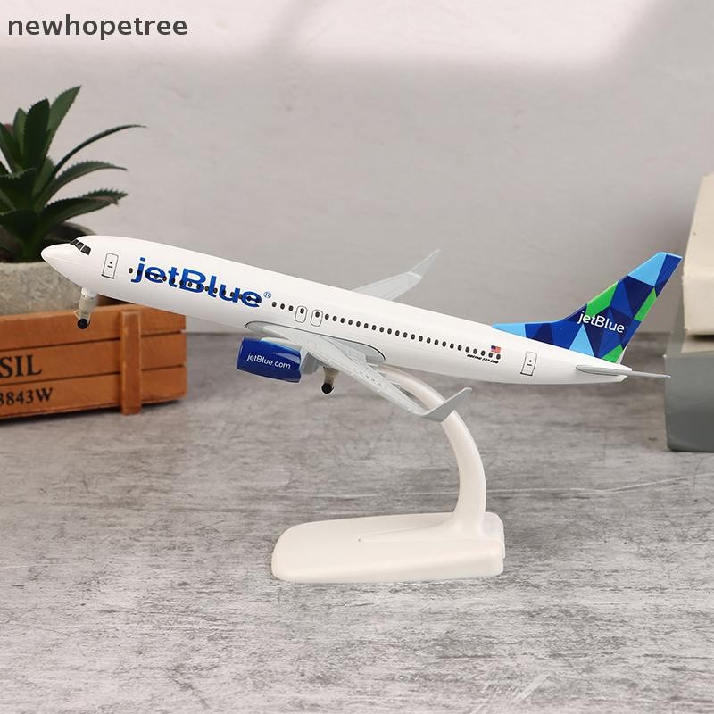 Ntmy 20cm Alloy Metal USA Air JET BLUE JetBlue Airlines Boeing 737 B737 ...