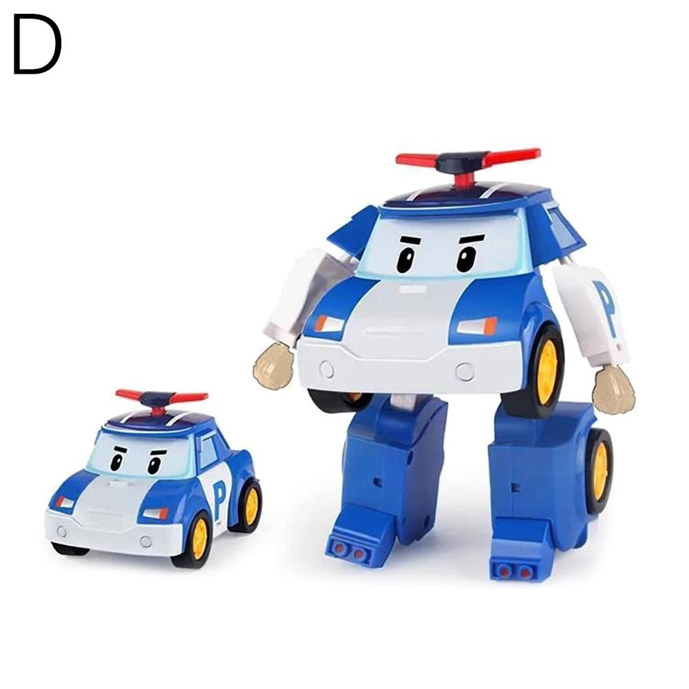 Transformed Police Car Poli Robot Manual Set Traffic Children's Rescue ...