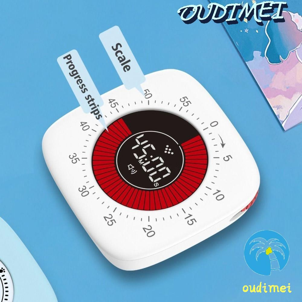 OUDIMEI Silcent Timers, 60 Minutes Timing Mechanical Visual Timer ...