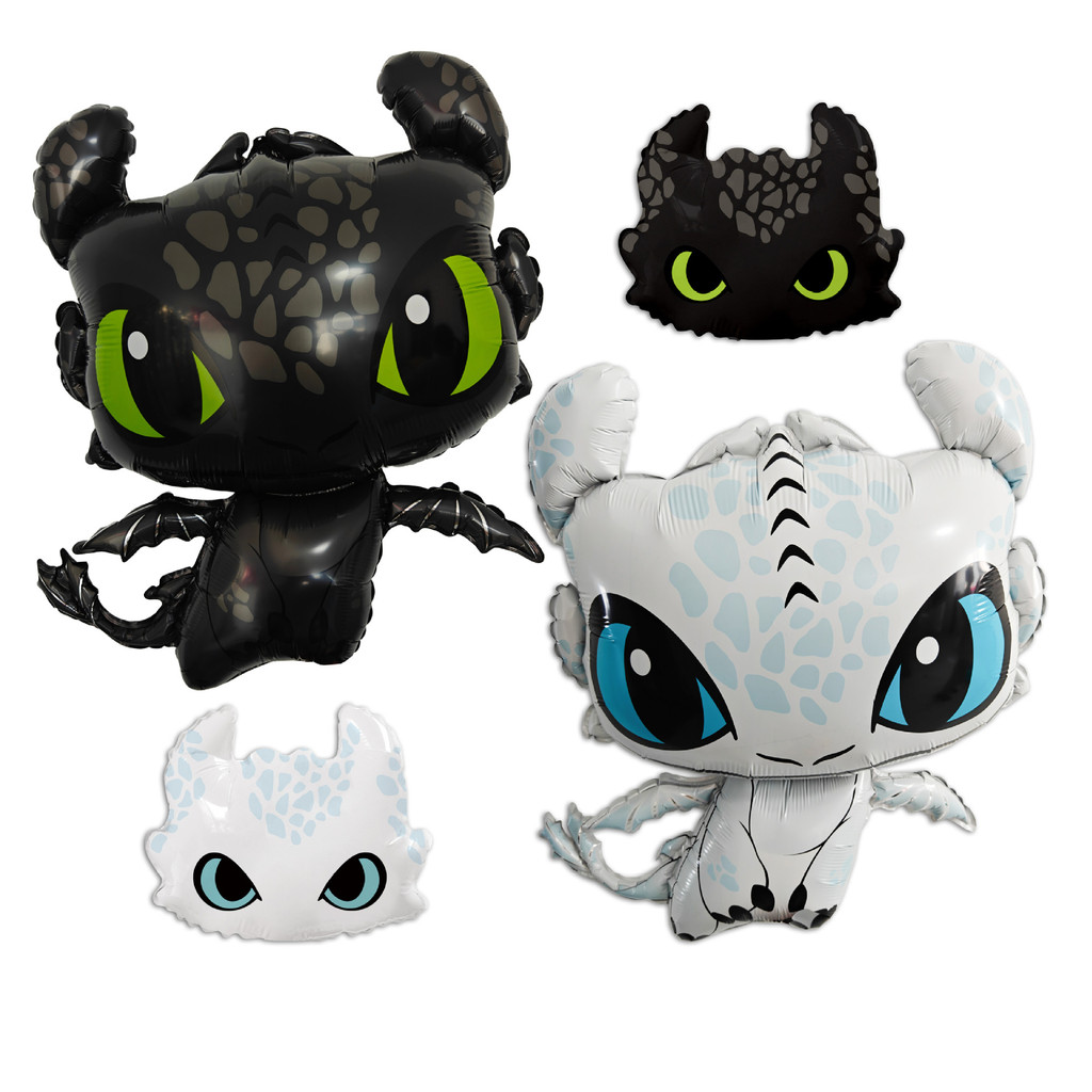 How To Train Your Dragon Balloon Light Fury Toothless Balloon Children ...