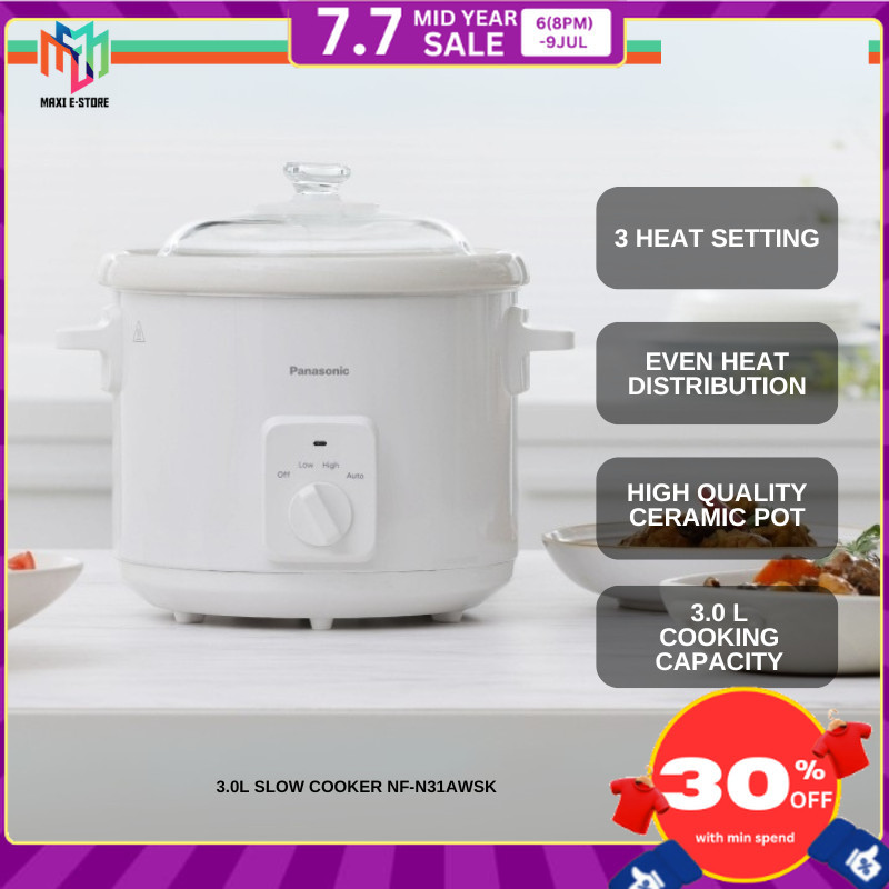 Panasonic Slow Cooker NF-N31AWSK (3.0L) - NFN31AWSK | Shopee Malaysia