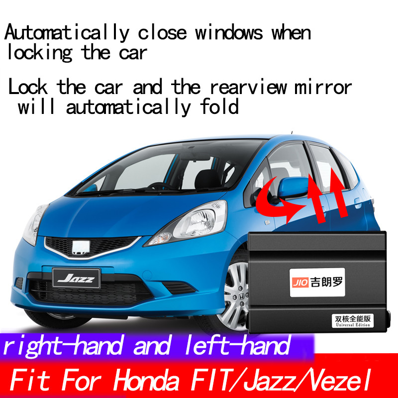 For Auto Power Window Closer Open + Mirror Folder Spread Kit For Honda ...