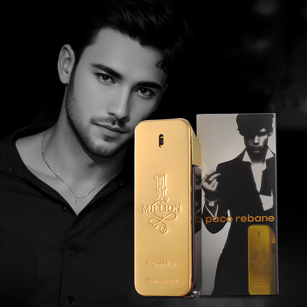 Gold Million Brick Men's Perfume 100ml Long-Lasting Fresh Leather ...