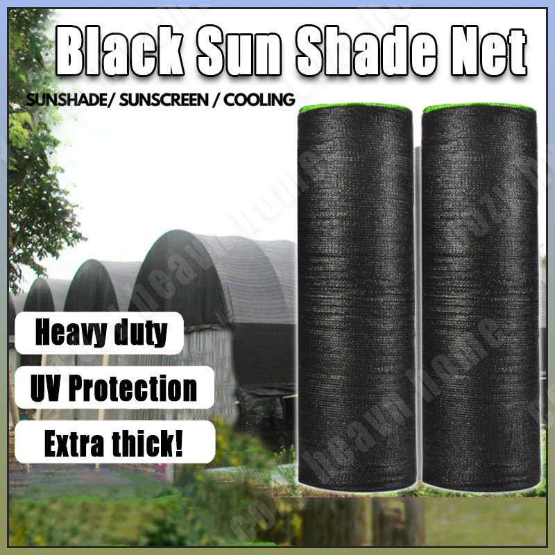 Black Sun Shade Net UV Resistant Greenhouse Net SunProof Windproof ...