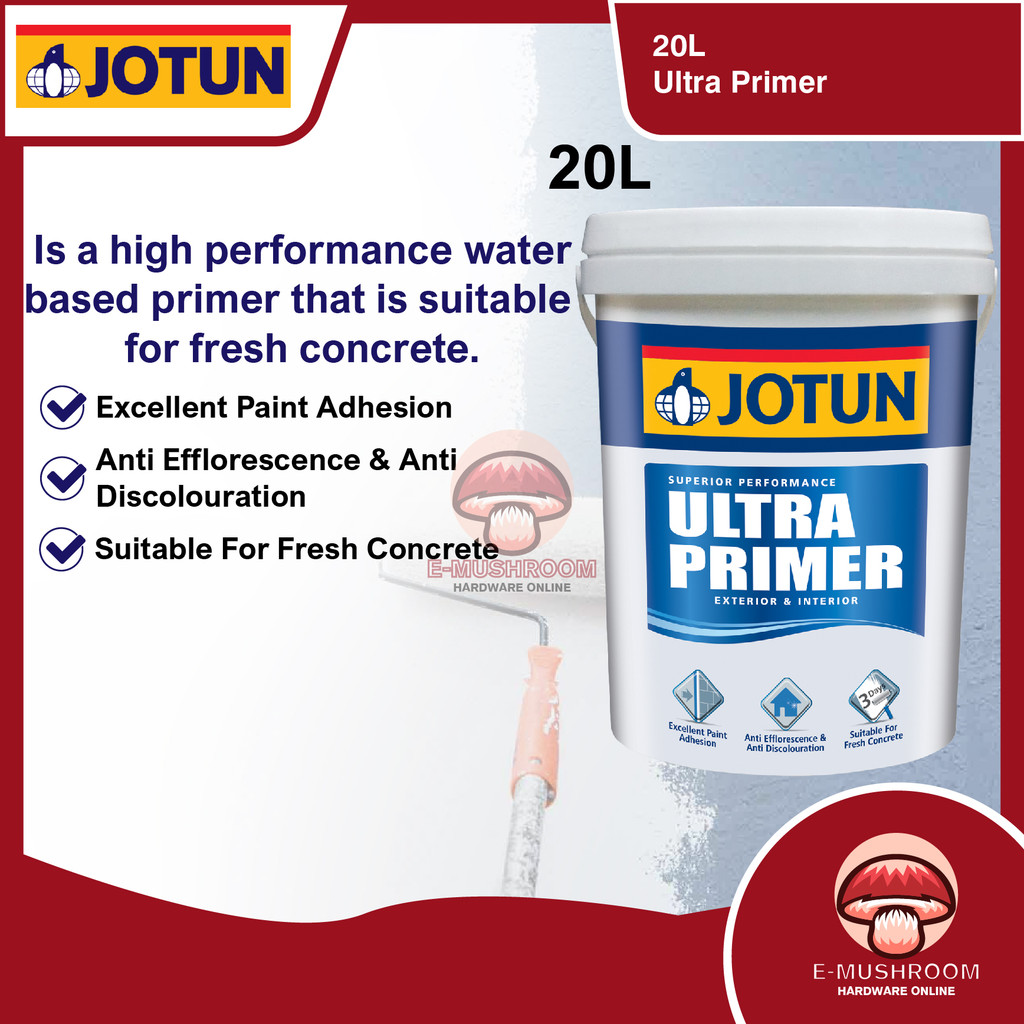 20L Jotun Paint Ultra Primer Wall Sealer / Undercoat Dinding Sesuai Cat ...