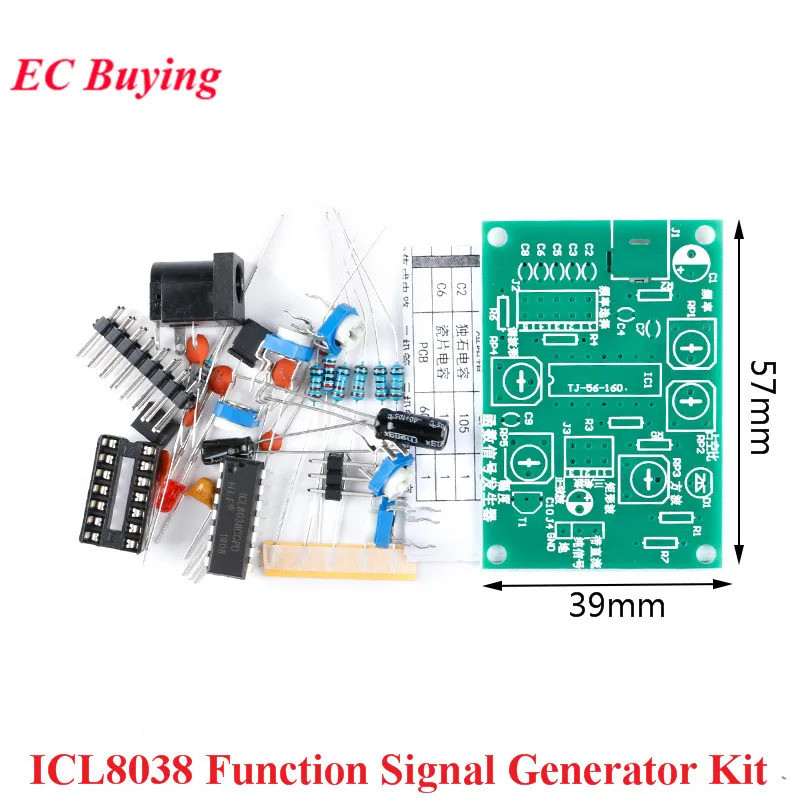 ICL8038 DIY Function Signal Generator Kit Set Multi-channel Waveform ...