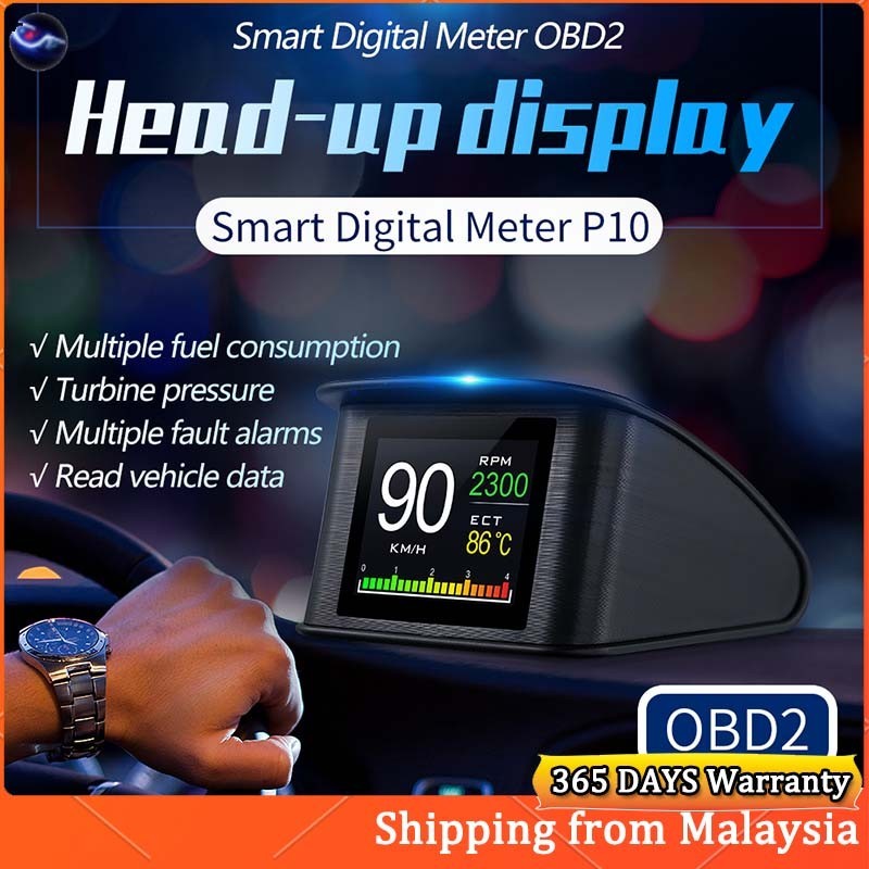 Car OBD2 Scanner HUD Head-up Digital Display Car Meter Car Auto Voltage ...