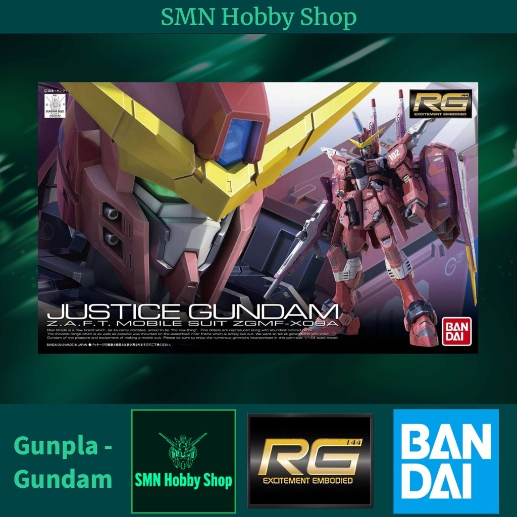 RG 1/144 Justice Gundam 009 Gunpla Gundam Toys Plastic Model Kit [Mobile Suit Gundam] (Bandai ...