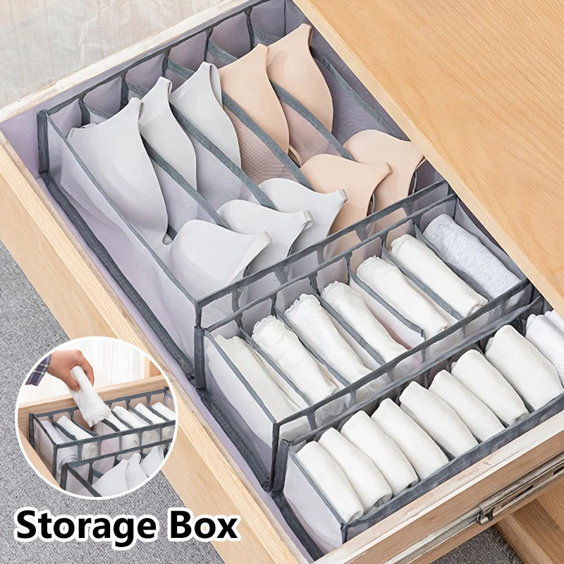Clothes Storage Box Foldable Bra Storage Organizers Underwear Organizer ...