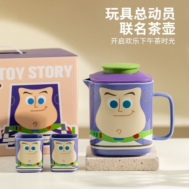 MQ 2024 Latest Style Disney Buzz Lightyear Ceramic Teapot Household Tea ...