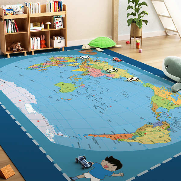 carpet bulu carpet camping carpet dapur Tikar lantai peta dunia kalis ...