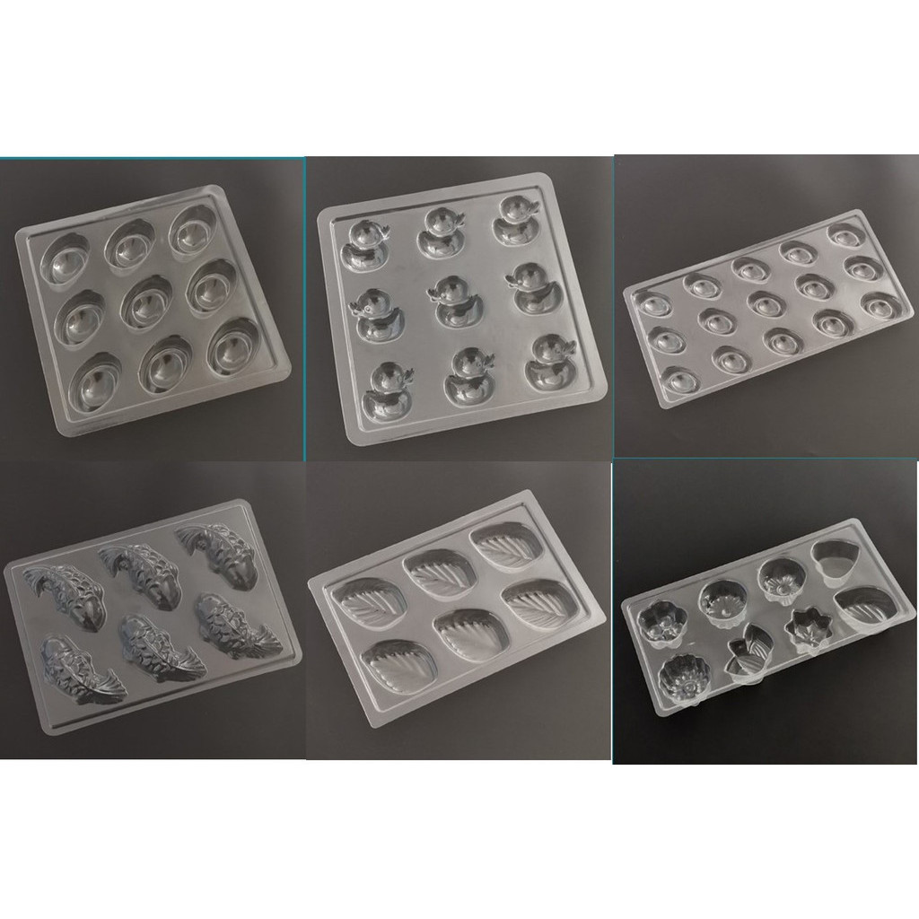 Koi Fish Ingot Duck Leaf Flower Jelly Plastic Mold Chocolate Mould ...