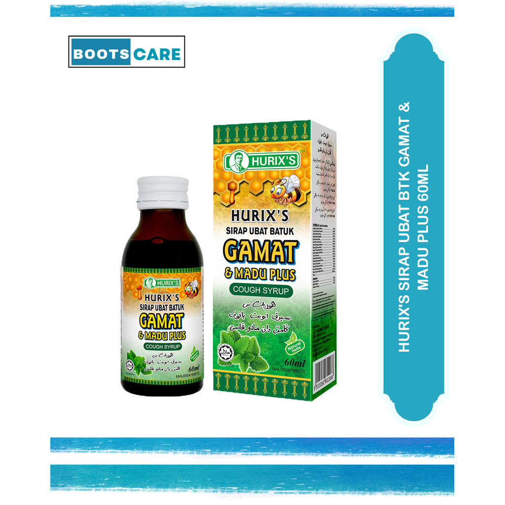 Hurix’s Gamat & Madu Plus Cough Syrup 60ml | Shopee Malaysia
