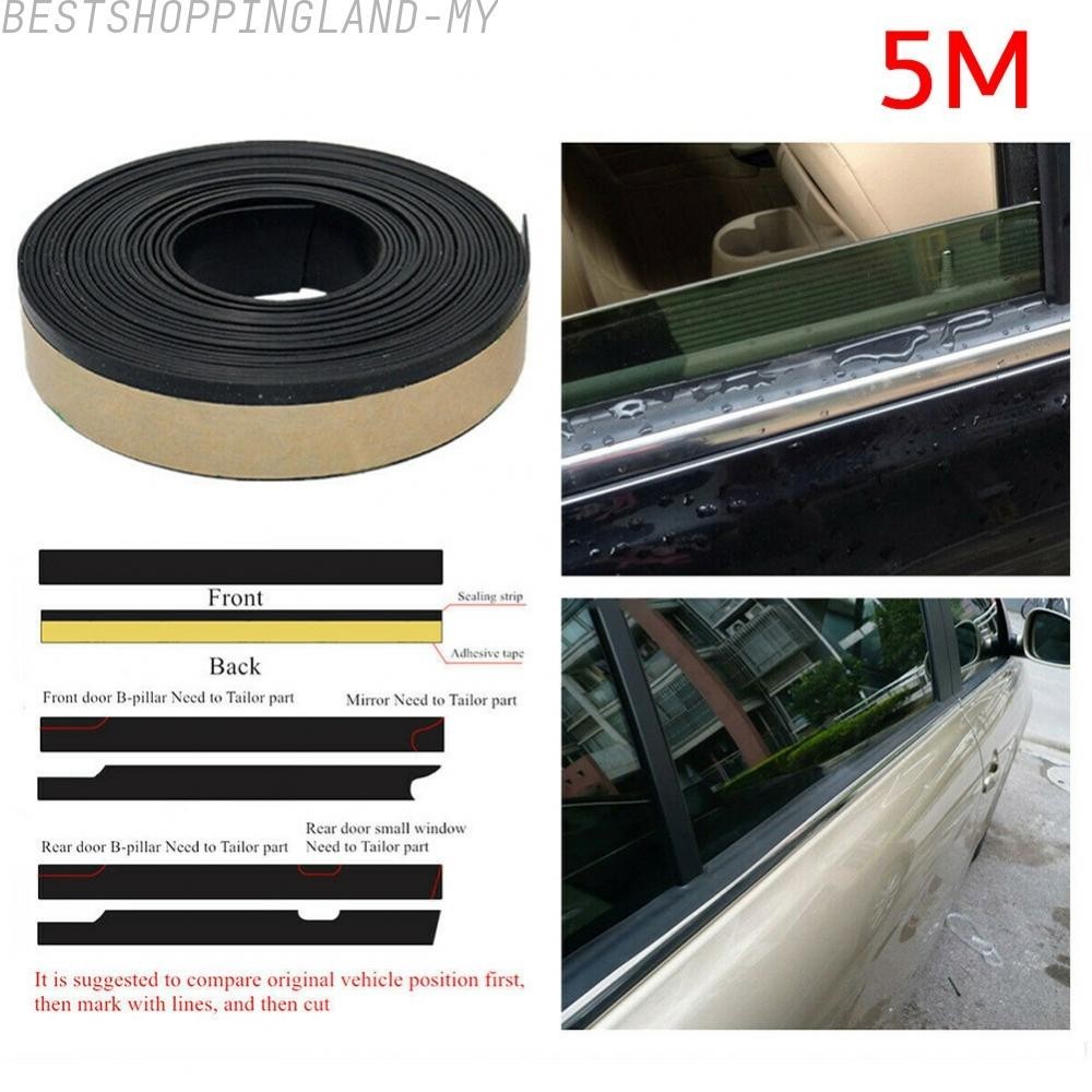 Black Rubber Windshield Seal Strip Sunroof Triangular Windo ...
