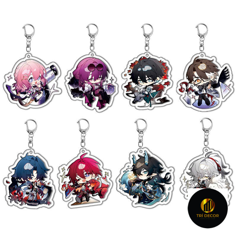 Keychain, Standee, Honkai Star Rail Kafka Bronya Seele Anime chibi Game ...