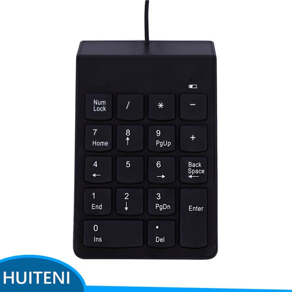USB Numeric Keypad Mini Number Pad Numpad 18 Keyboard Keys for Laptop ...