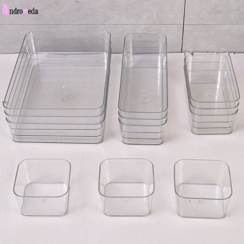 Free Combination Drawer Storage Box Multi-Purpose Transparent Cosmetic ...
