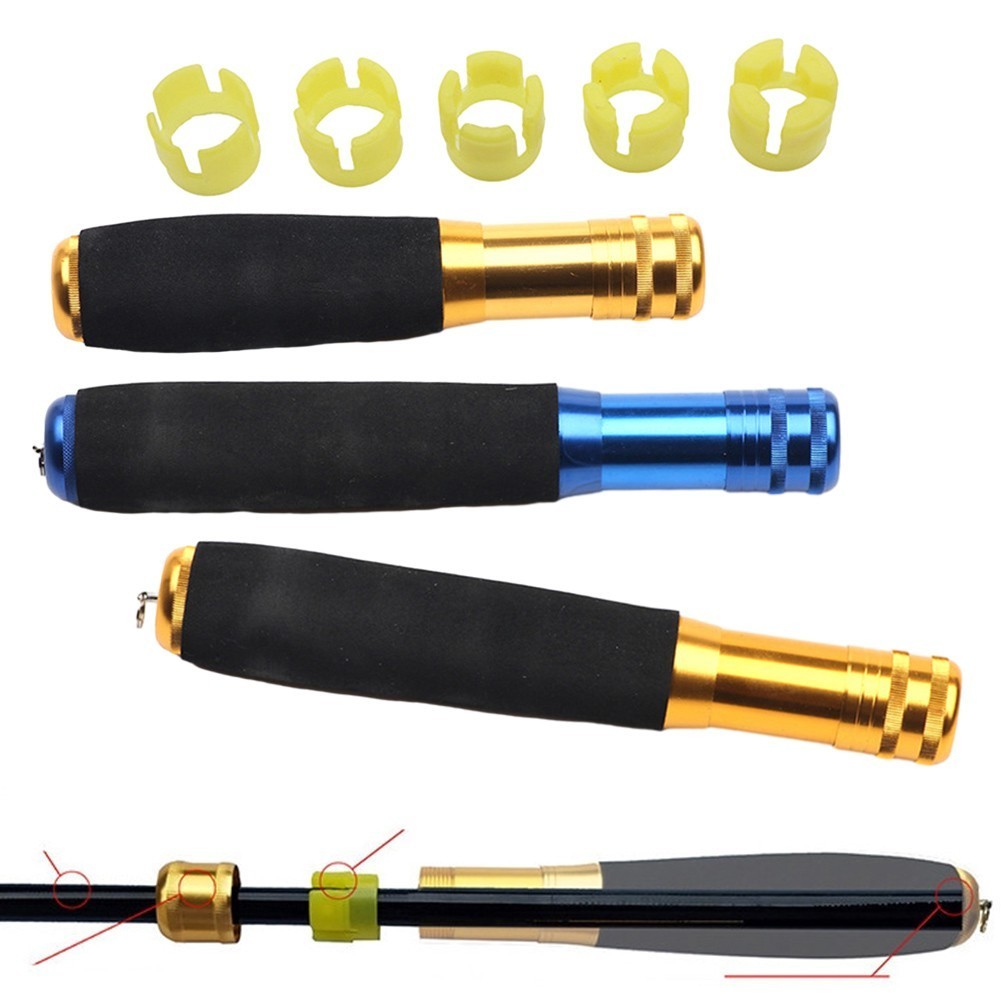 New arrival Hand Pole Fishing Rod Grip Aluminum Alloy Replaceable Grip ...