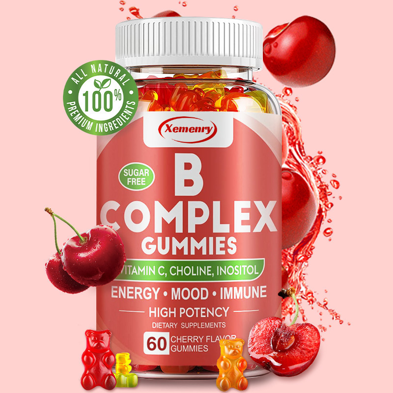 B COMPLEX GUMMIES - Natural Antioxidants - Boost Metabolism, Support ...