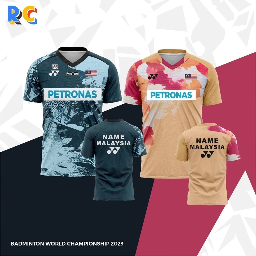 RC-Ready Stock-(Free Jersey Custom Name ) 2024 BADMINTON JERSEY MALAYSIA, MAYSIA BADMINTON ...