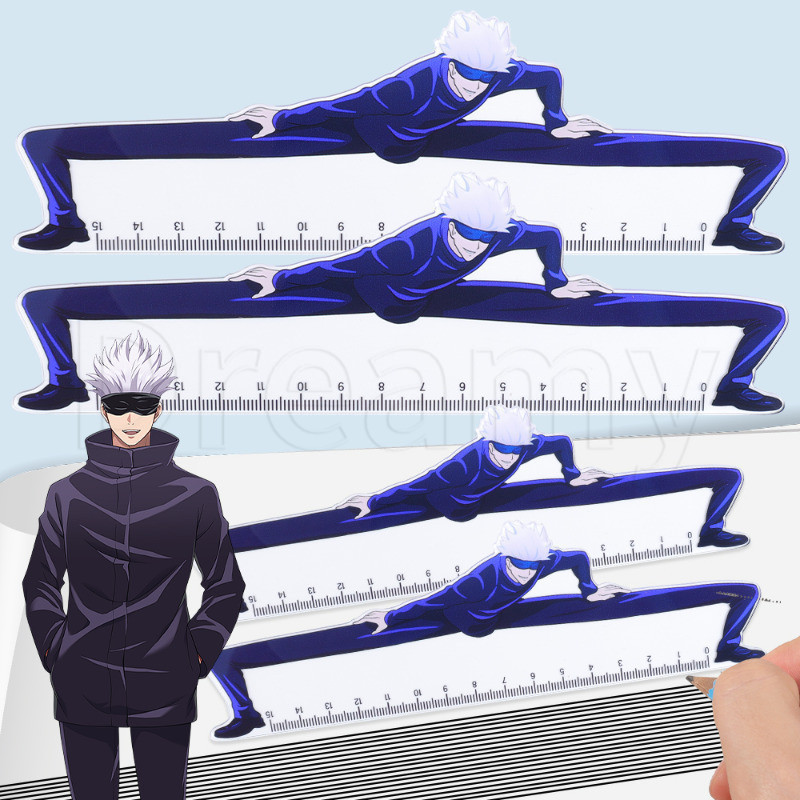 Jujutsu Kaisen Satoru Gojo Straight Ruler - Clear Acrylic Ruler - 15Cm ...