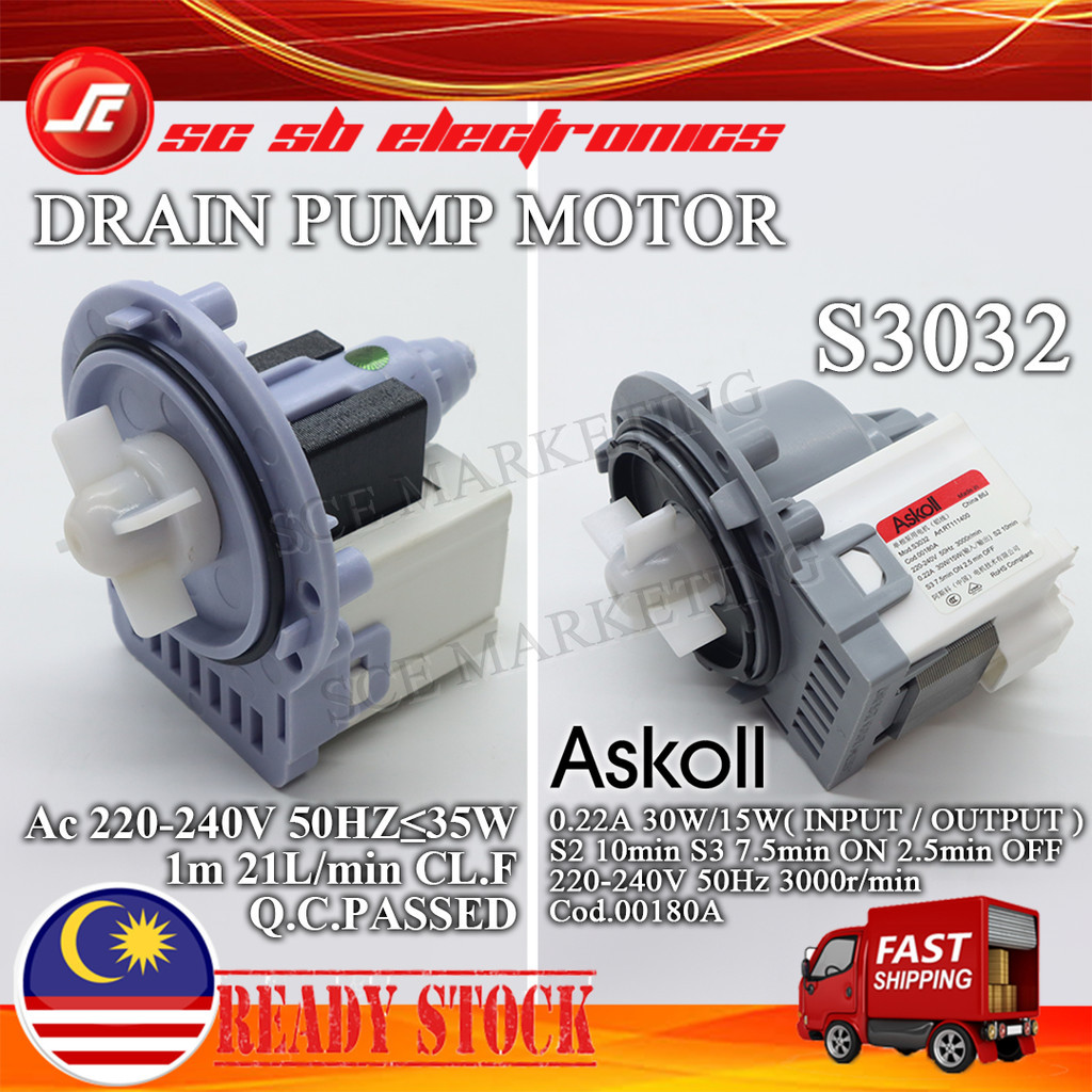 DRAIN PUMP MOTOR WATER OUTLET MOTORS WASHING MACHINE PARTS FOR SAMSUNG LG MIDEA LITTLE SWAN ...