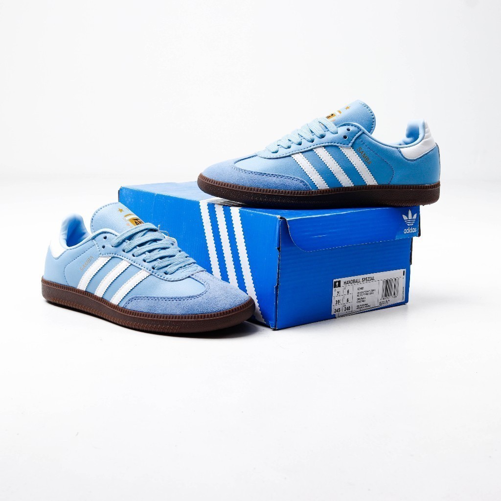 (VLTAVN) Adidas Samba klasik dan pasukan Argentina kasut jelas biru ...