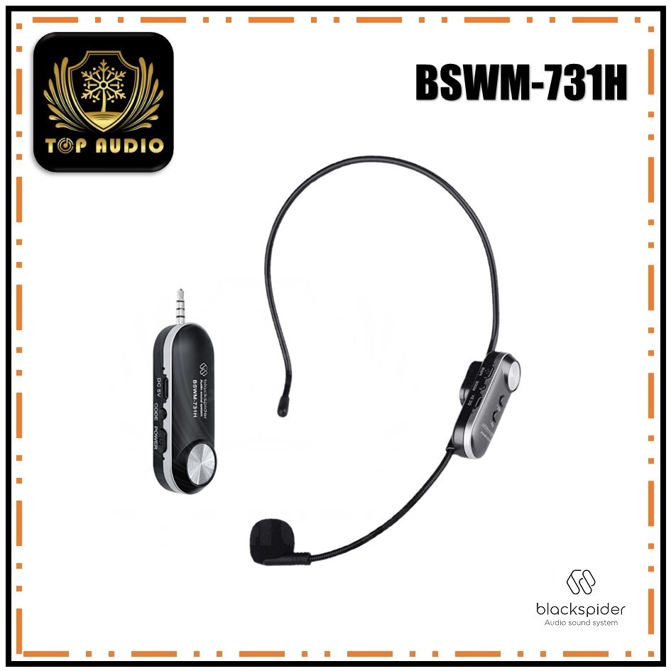 Black Spider BSWM-731H Professional UHF Wireless Mic (Headset) | Shopee Malaysia