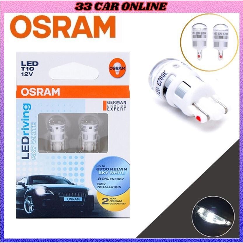 ORIGINAL Osram T10 W5W Sky White LED 4090 6700K 12V Myvi Axia Alza Viva ...