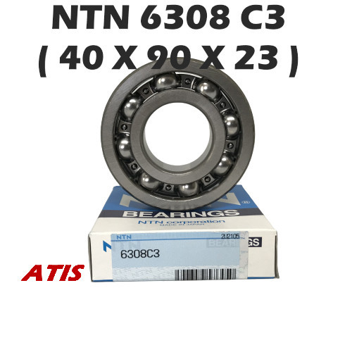 NTN 6308 C3 ( 40 x 90 x 23 ) 100% ORIGINAL Made In JAPAN Open Type Deep Groove Ball Bearings ...