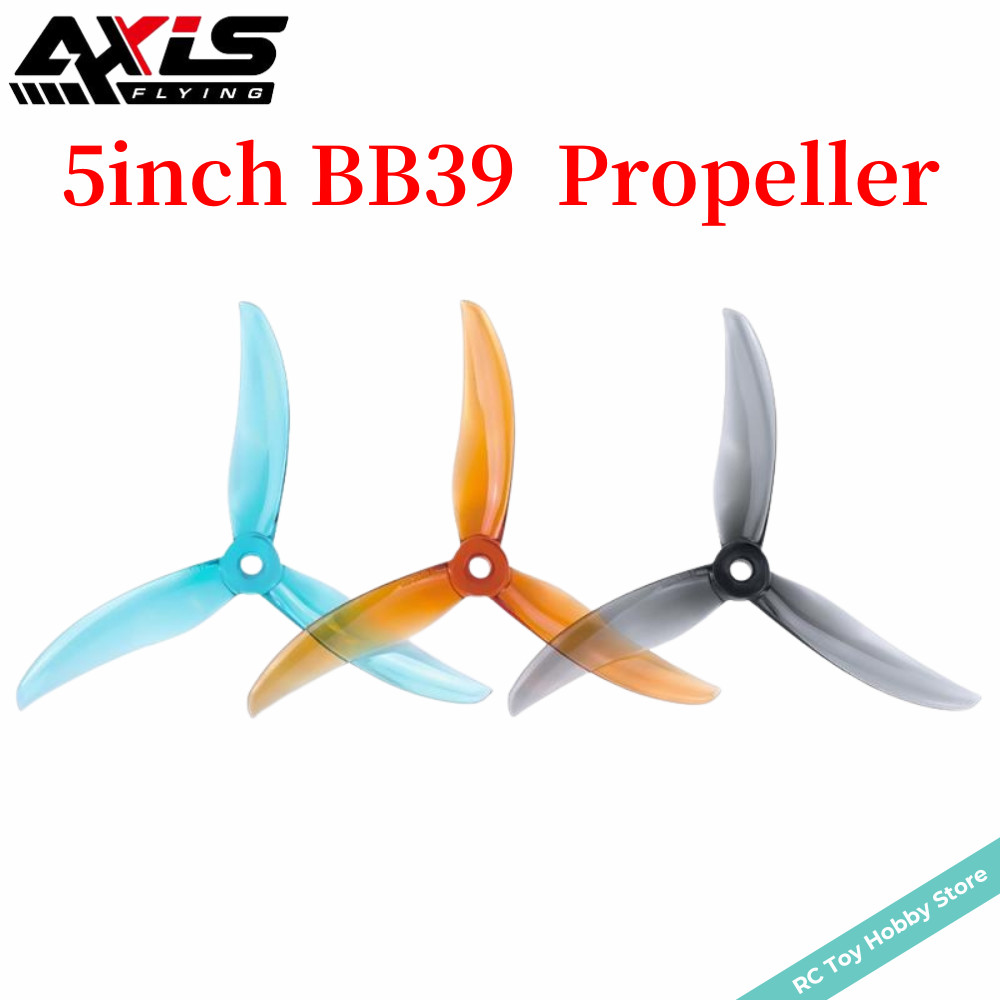 4pairs Axisflying BlackBird V2 BB39 Props 5Inch 3 Blade Propeller for ...