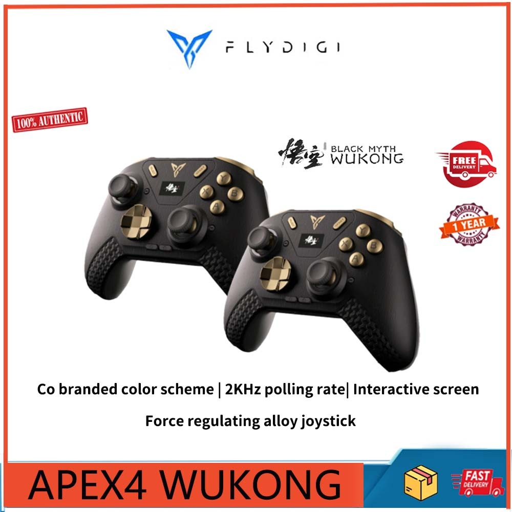 Flydigi APEX 4 Black Myth: Wukong Wireless Game Controller Force Feedback Alloy Joystick ...
