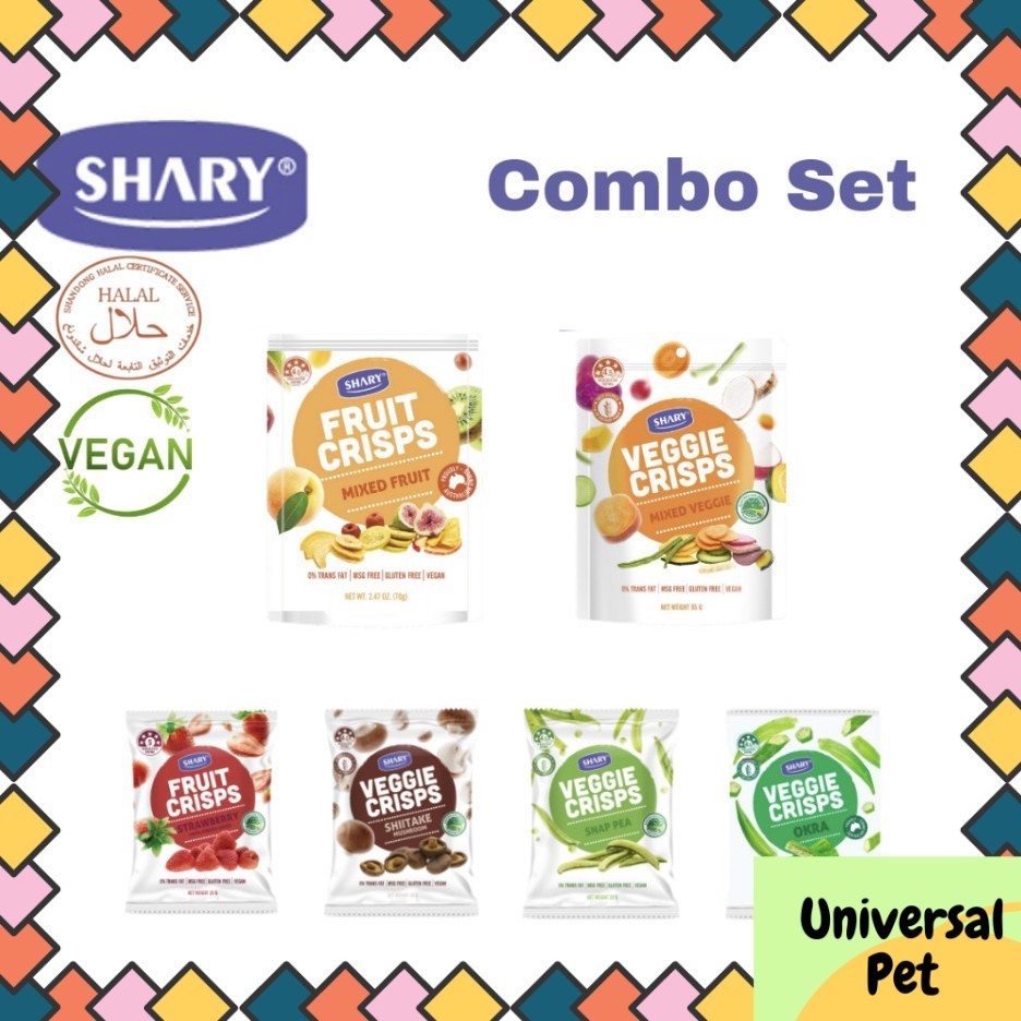 AUSTRALIA SHARY HALAL FRUIT CRISPS & VEGGIE CRISPS OKRA MUSHROOM ...