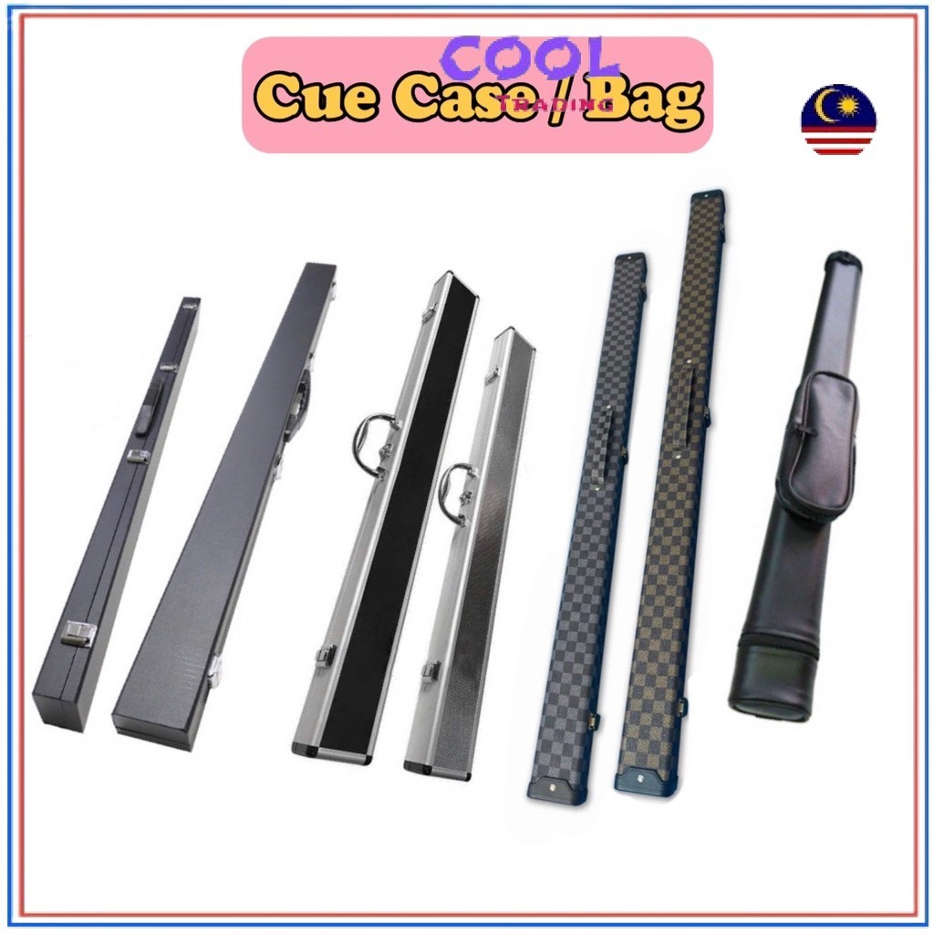 PPP 3/4 Or 1/2 Snooker Cue Box PU Leather And 1/2 Nine-Ball Oval Rod ...