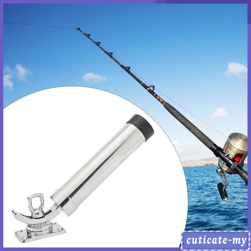 [CUTICATEMY] Fishing Rod Holder Clamp on Mount 360 Degrees Adjustable ...