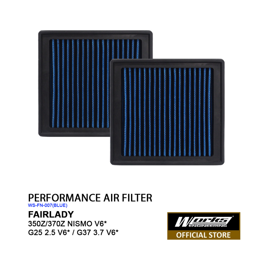 (2PCS) NISSAN FAILARY 350Z/370Z -WORKS AIR FILTER | Shopee Malaysia