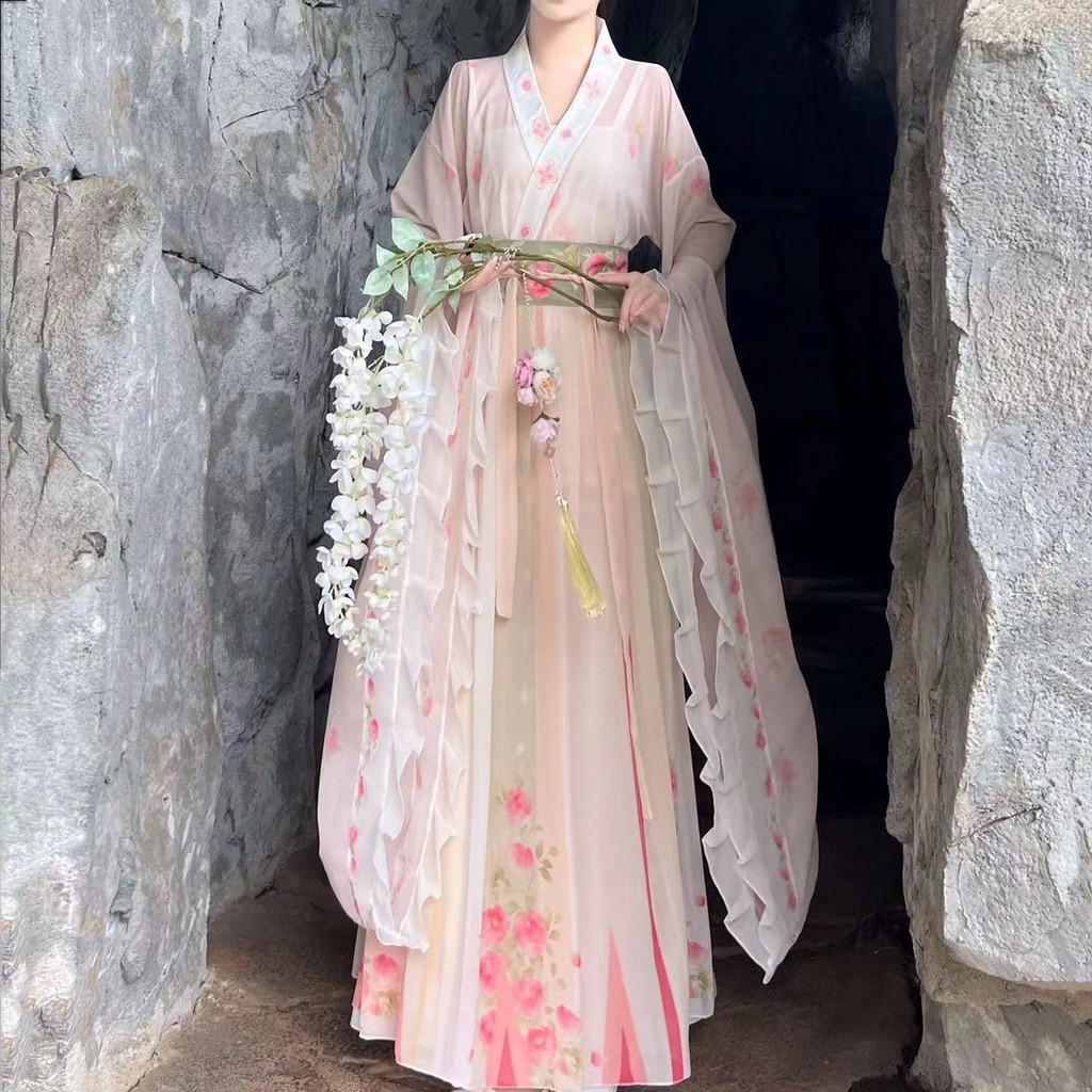 Shili Peach Blossom Original Flower God Hanfu Female Wei Jin Southern ...