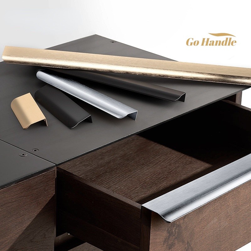 Aluminum Alloy Invisible Long Wardrobe Handle Cabinet Handles Drawer ...