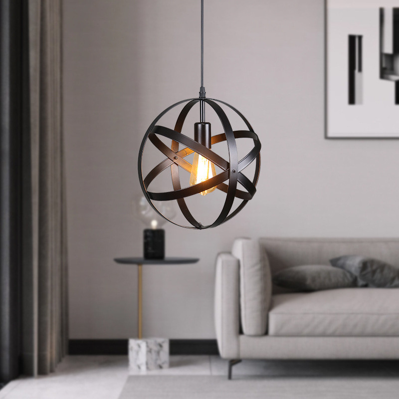 RUANG TAMU LAMPU GANTUNG VINTAJ RUSTIC METAL PENDANT LIGHT DROP CEILING ...