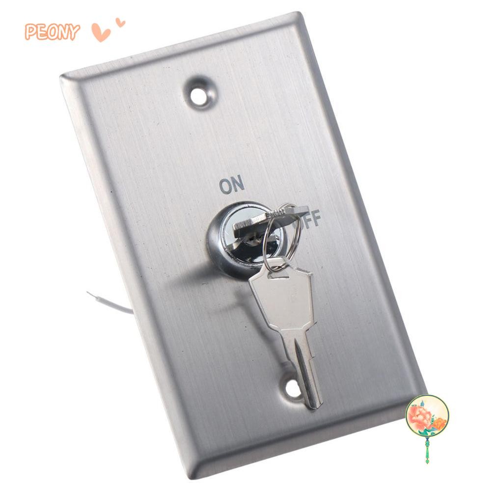 PEONY-HOME Access Control Switch, 2 Keys DPST Door Exit Switch ...
