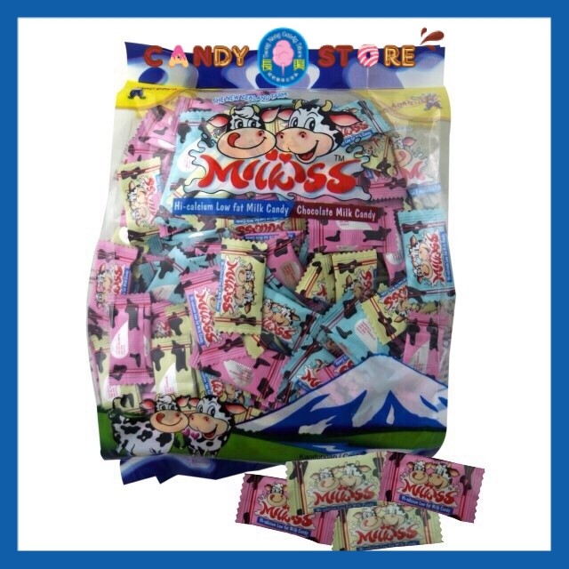 Milkiss Hi-Calcium Low Fat Milk Candy (360pcs+-) | Shopee Malaysia